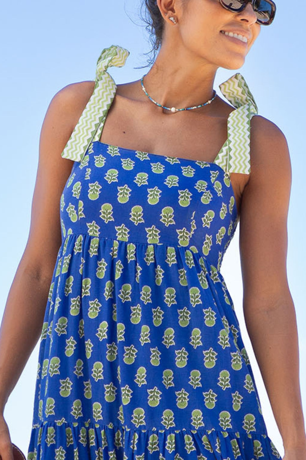 Aspiga Ladies Sustainable Tabitha Printed Cotton Maxi Strap Dress ...