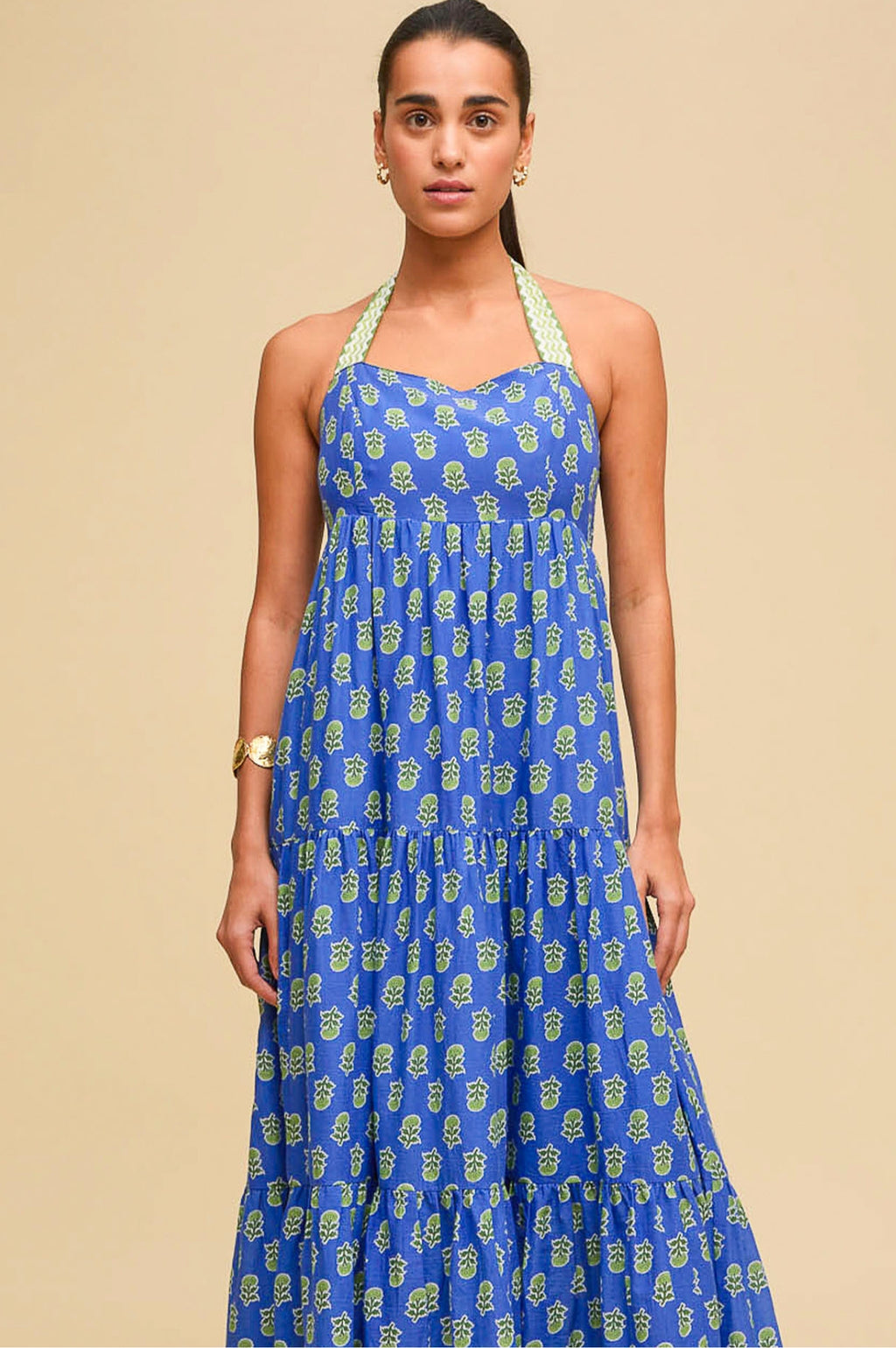 Aspiga Ladies Sustainable Tabitha Printed Cotton Maxi Strap Dress ...