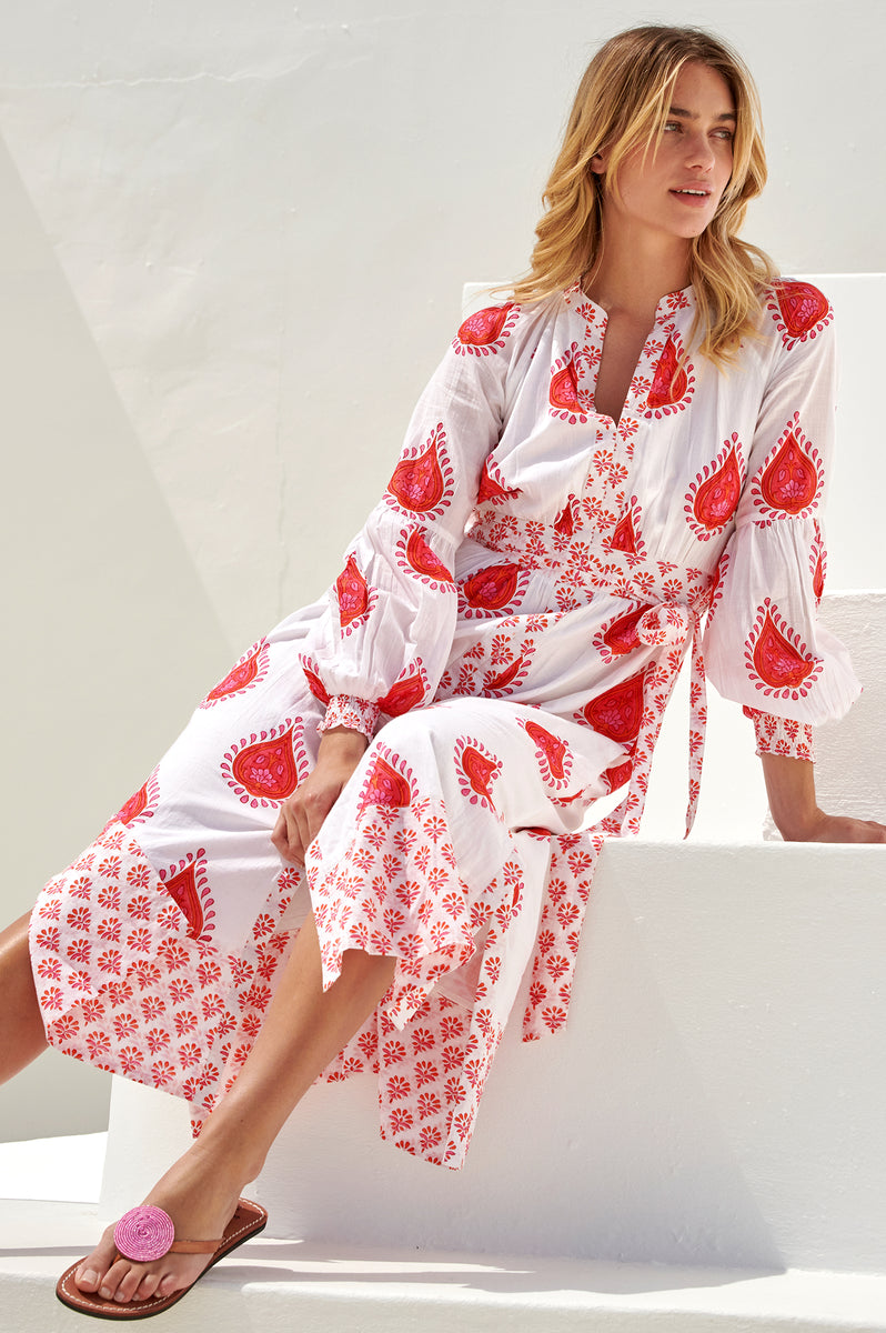 Aspiga Sustainable Leather and Glass Beaded Handmade Sandals | Pink ...